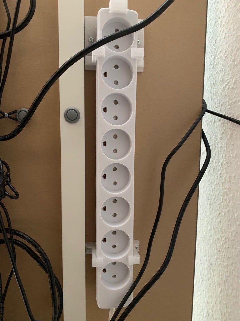 Power Strip Mount by RazziaDK | Download free STL model | Printables.com