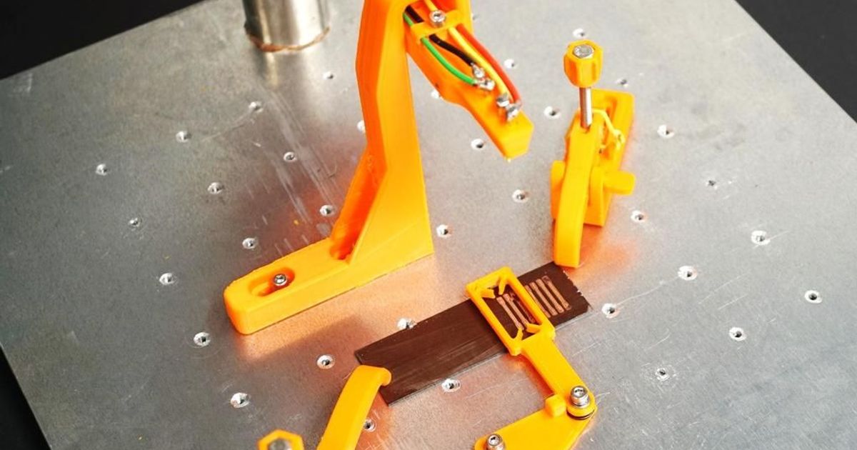 4 probe resistance measurement setup by RemiRafael | Download free STL ...