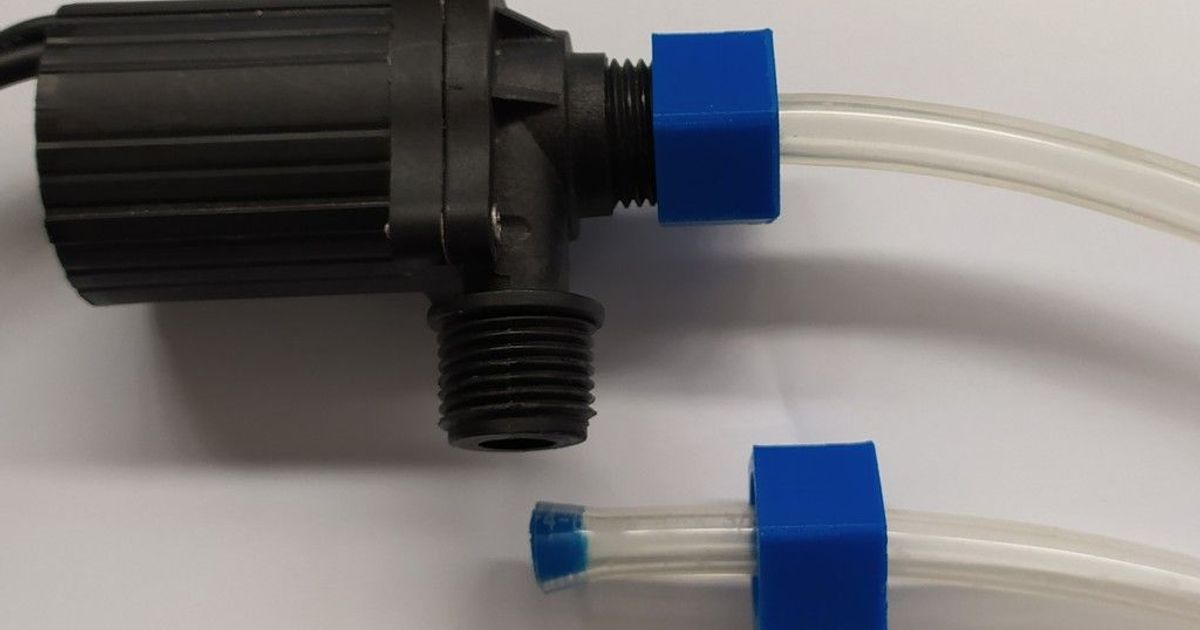 20mm thread to 10 and 8mm tube adaptor by RemiRafael | Download free ...