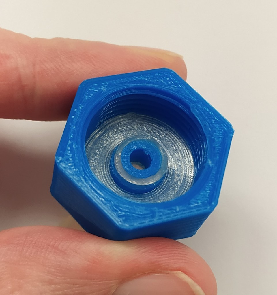 20mm thread to 6mm tube adaptor by RemiRafael | Download free STL model ...