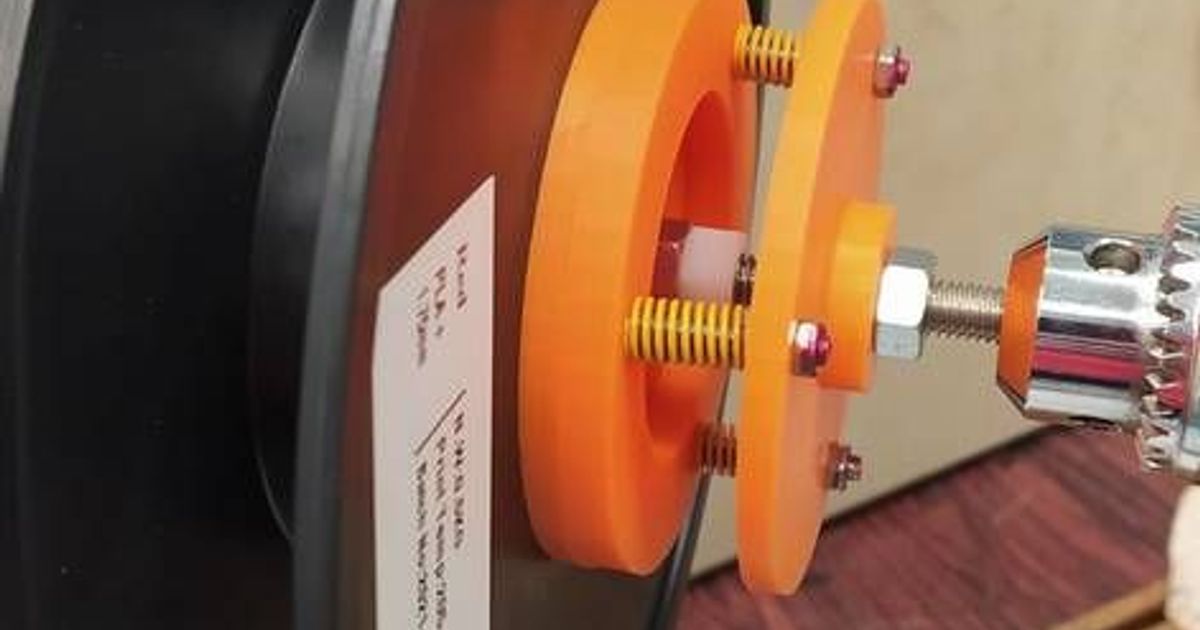 Spool roller with brake by RemiRafael | Download free STL model ...