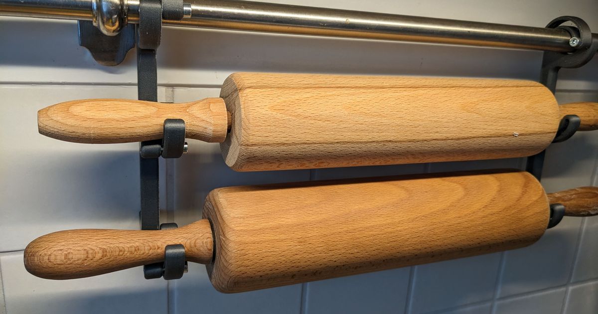 Rolling Pin Holder - Nudelholzhalter by MM | Download free STL model ...