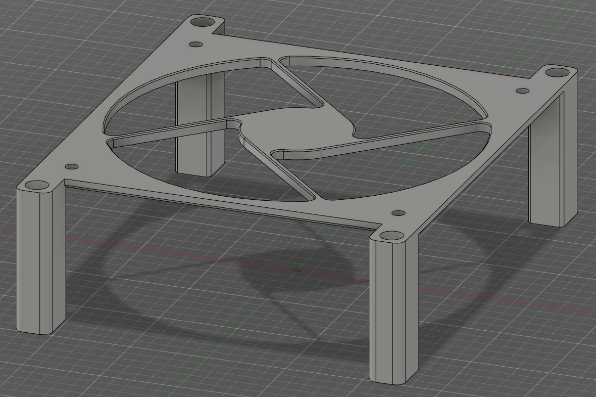 Remix of 120mm fan mount for BTT Octopus, without the frame (optional ...