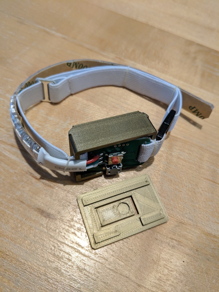 Battery Enclosure for LED Bracelet from Tindie by VirtualKevin ...