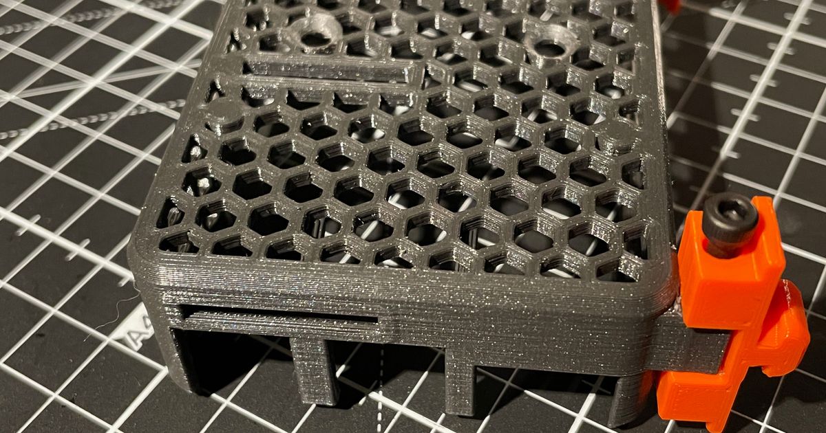 Top part of case for RPi with slots added on top and side for camera ...