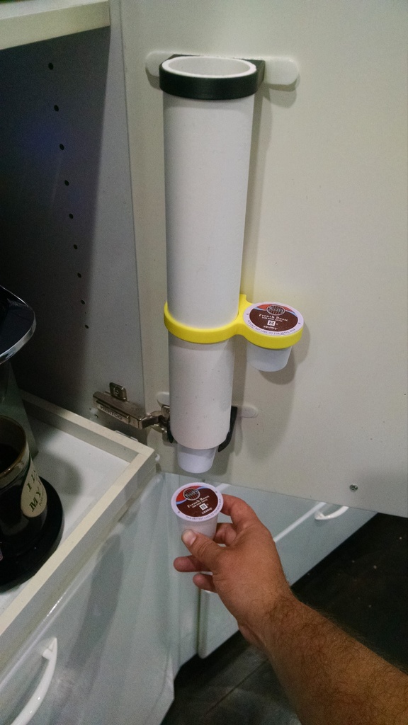 K-Cup Adapter for PVC Pipe Dispenser by Makerneer | Download free STL ...
