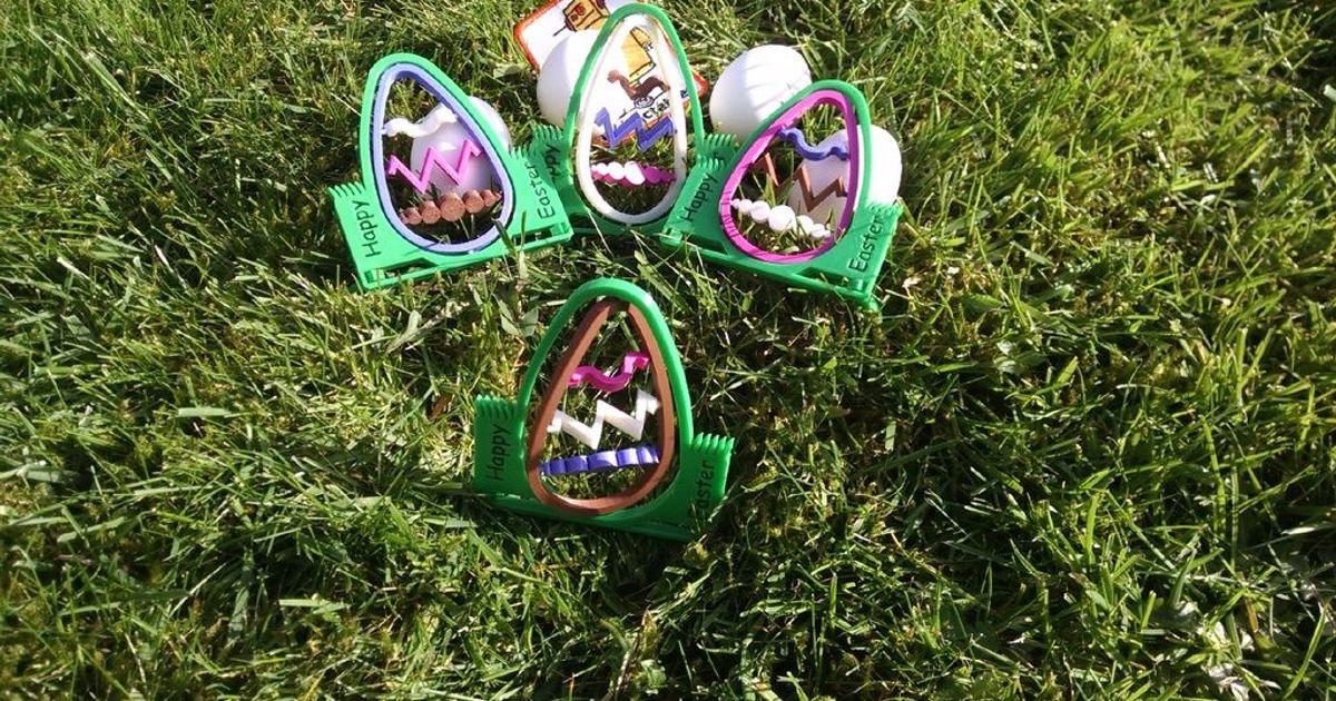 3D printed spinning Easter egg by Makerneer | Download free STL model ...