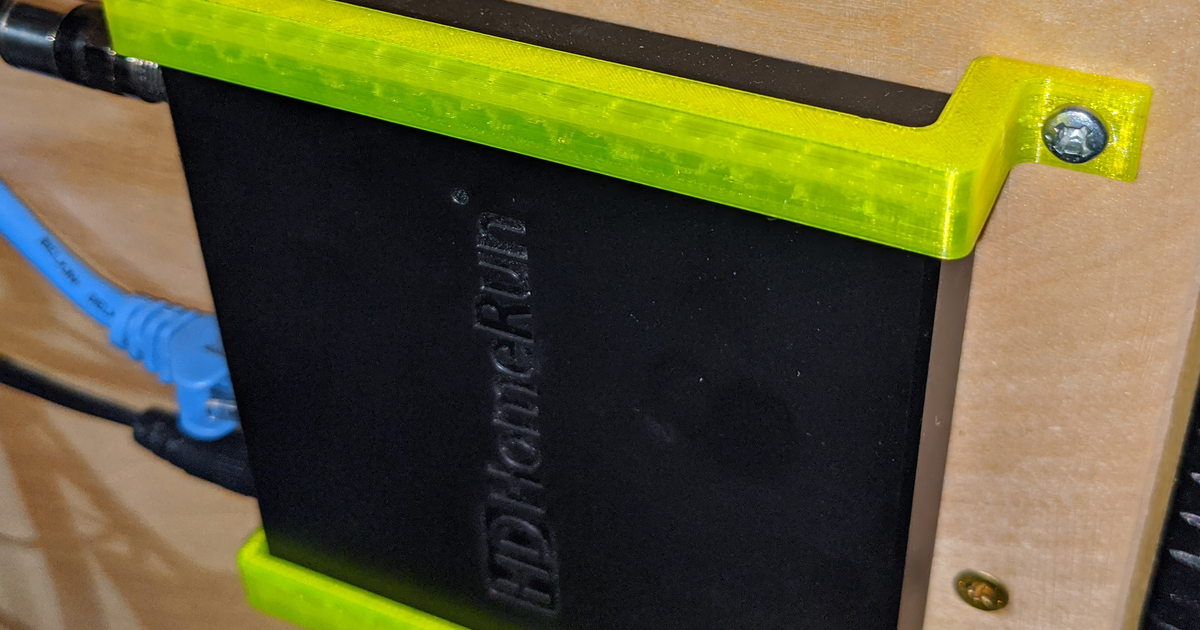 HDHomeRun Quatro & 4k QuatroWall Mount by MrJackson | Download free STL ...