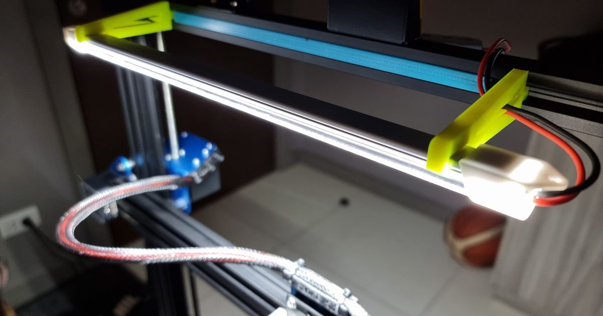 LED Light Bar Mount by SANKEYS | Download free STL model | Printables.com