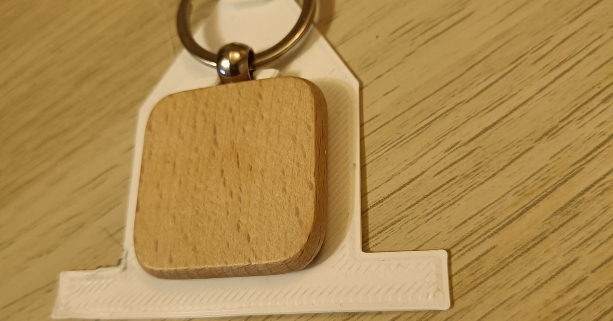 Keychain laser engraving jig by BZwaene | Download free STL model ...