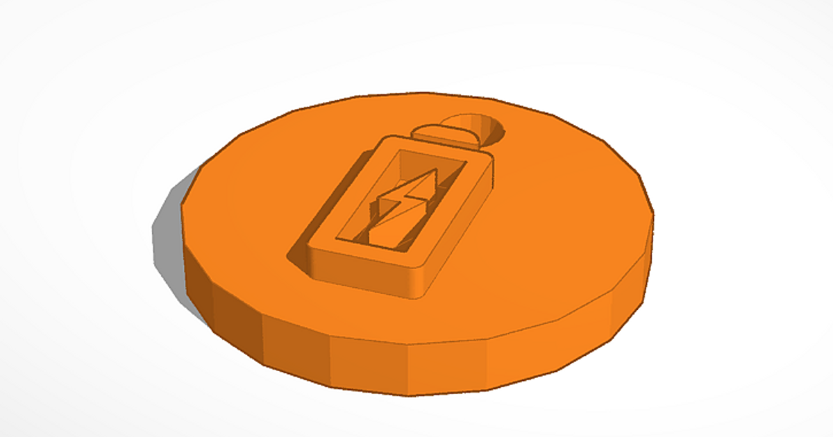 baterry keychain by Kuba | Download free STL model | Printables.com