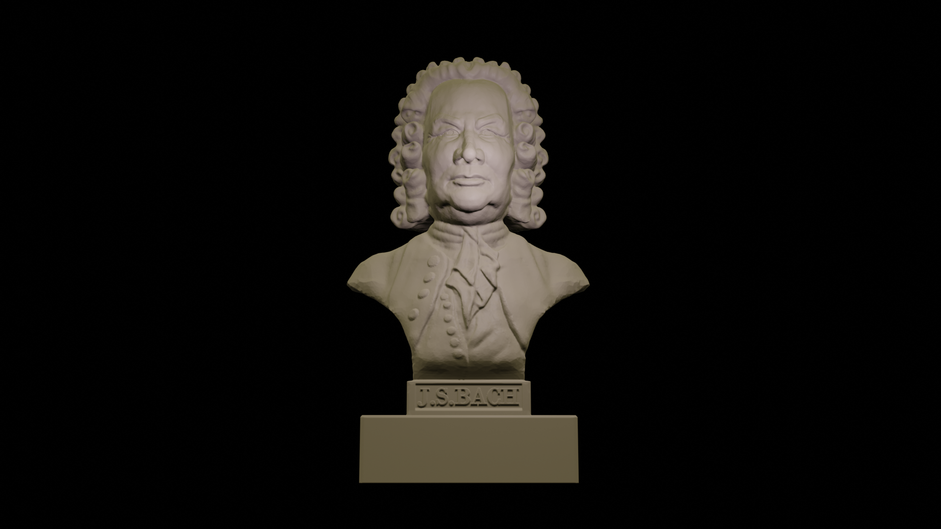 J.S. Bach bust by Antoine | Download free STL model | Printables.com