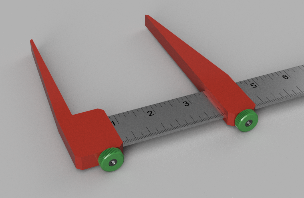 Long Caliper Jaws for Harbor Freight 40" Rule Fusion 360 by ECF ...