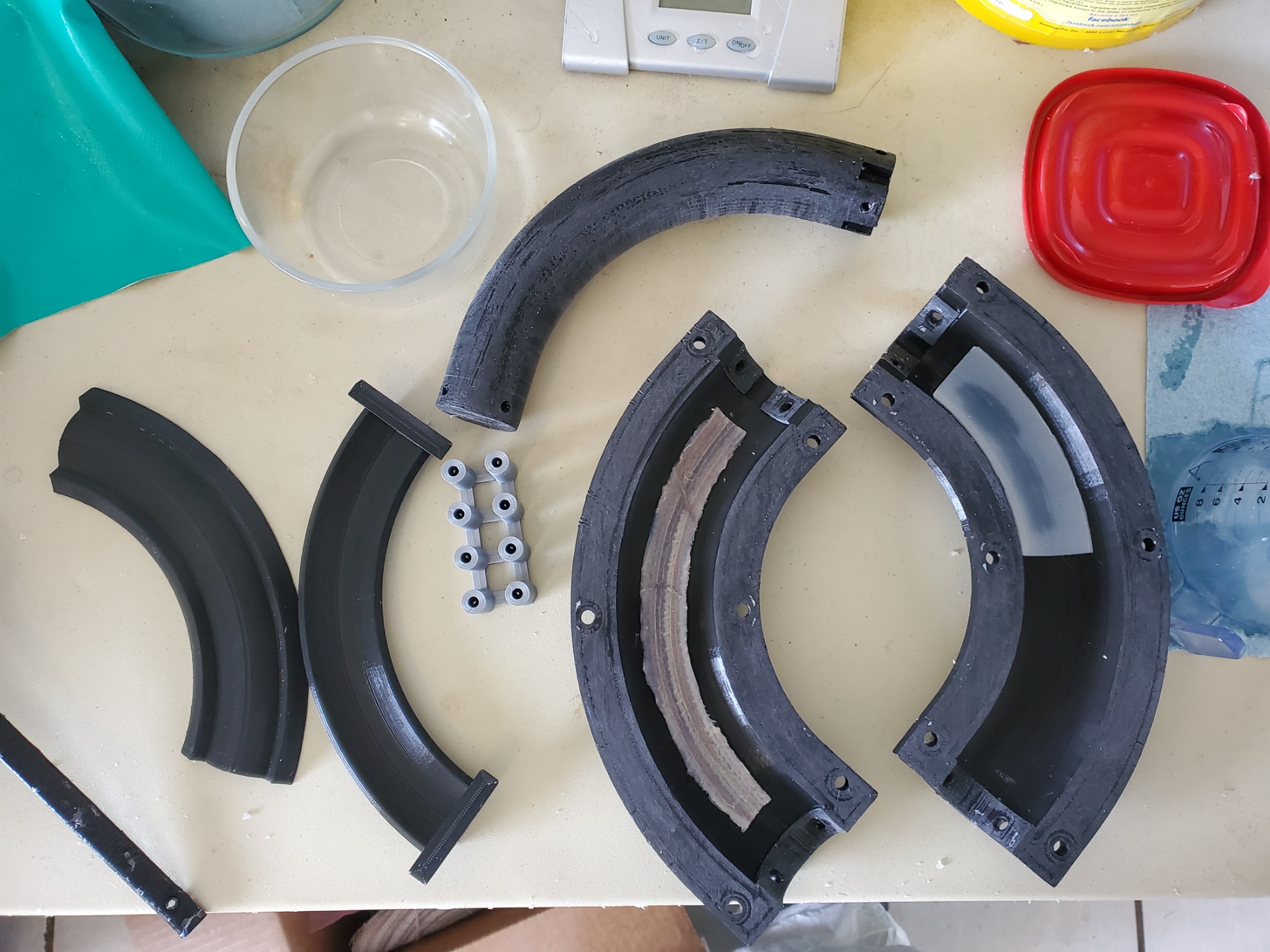Curved and Straight Soft Robot Arm Molds by Mechatronics | Download ...