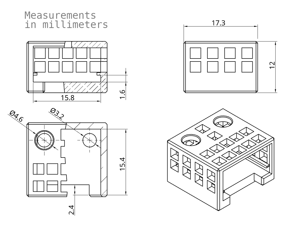 HDC 1080 15x15mm board cover by BjorGhull | Download free STL model ...