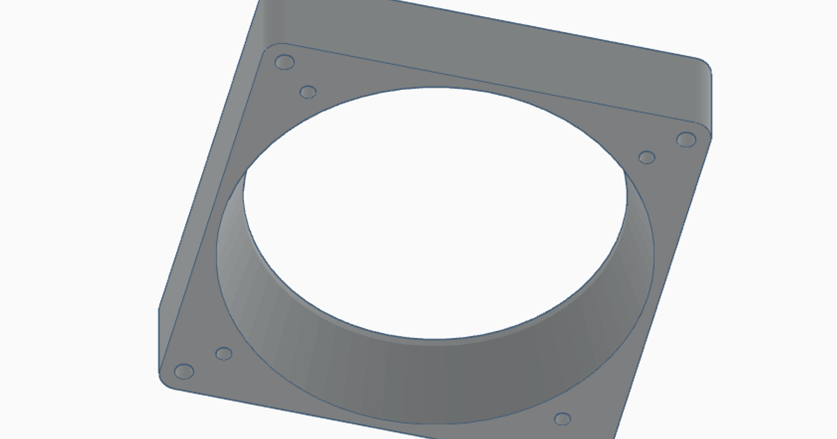 120 to 140 fan spacer / adapter by B&B TECH | Download free STL model ...