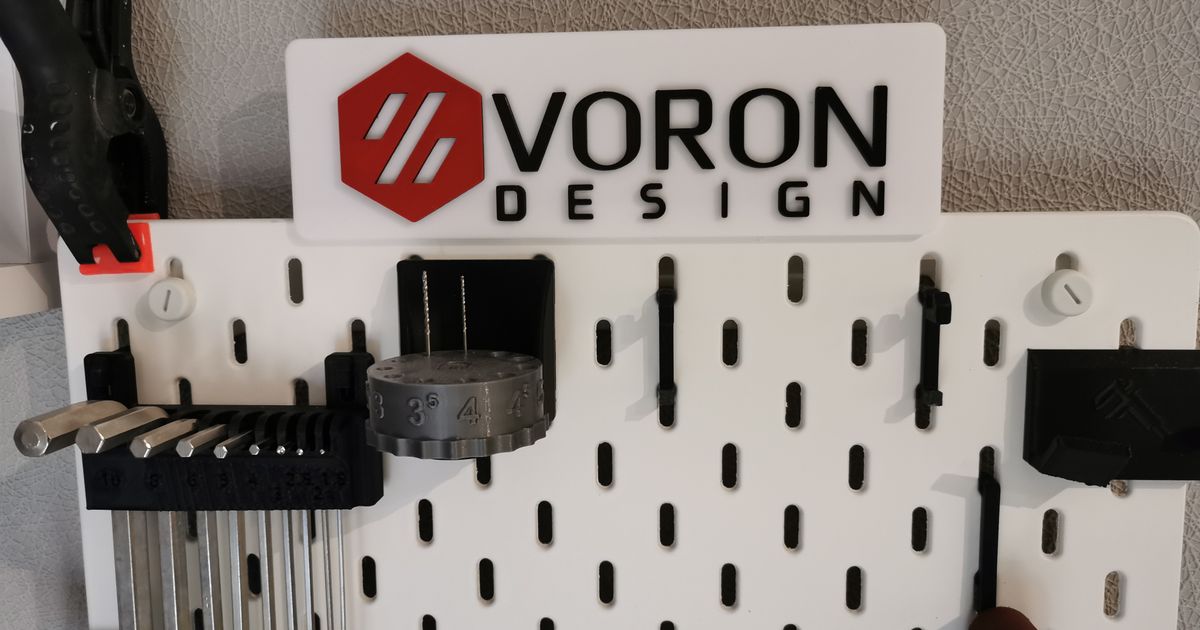 Voron Logo for Ikea Skadis boards by Salut | Download free STL model ...