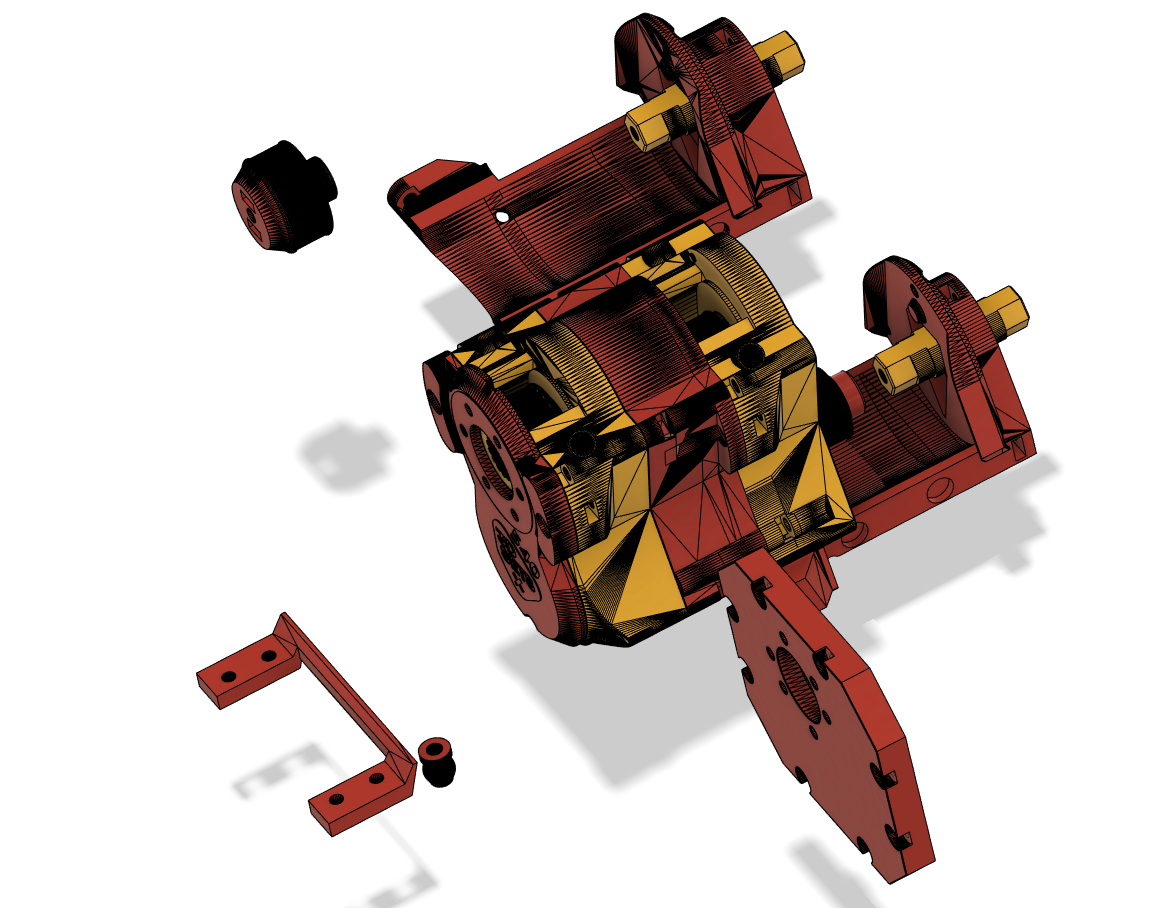 Low gear ratio belted gearbox for 3D Sets Rancher RC od autora Knur ...