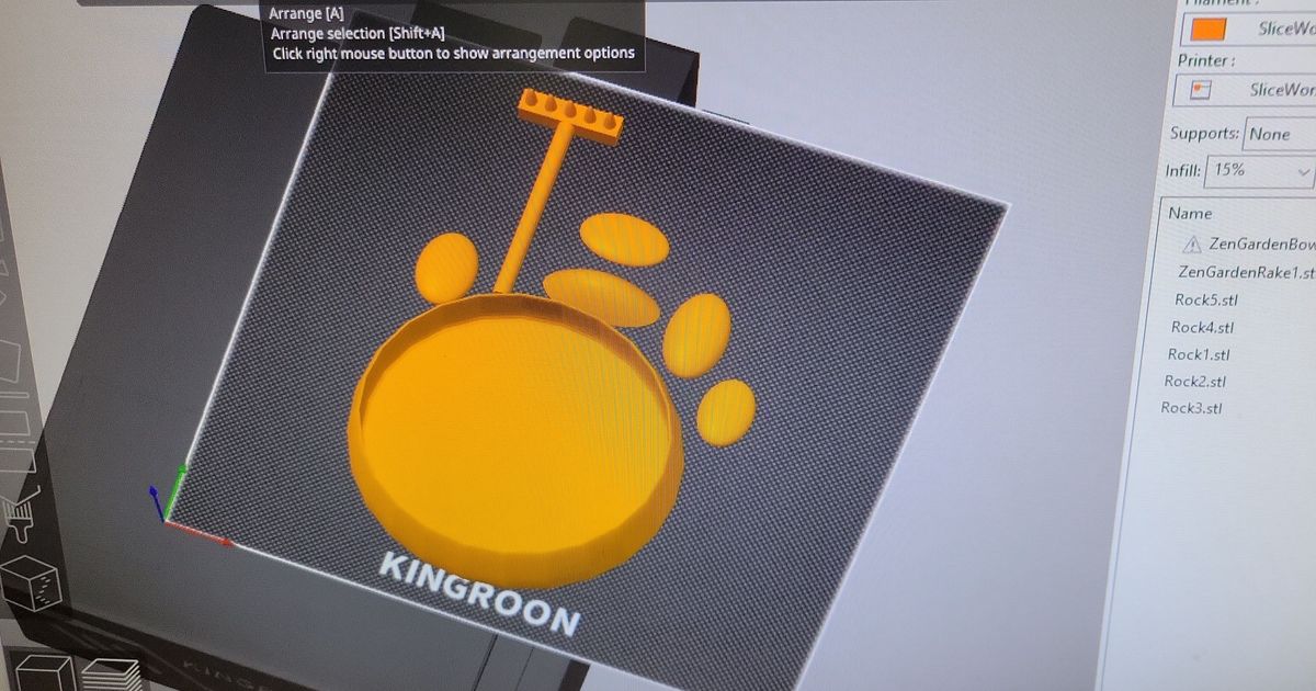 Zen Garden Bowl and Rakes by John Strand | Download free STL model ...