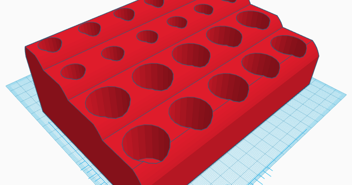Staircase tube rack for 15mL and 50mL conical Falcon tubes by Jeffrey ...