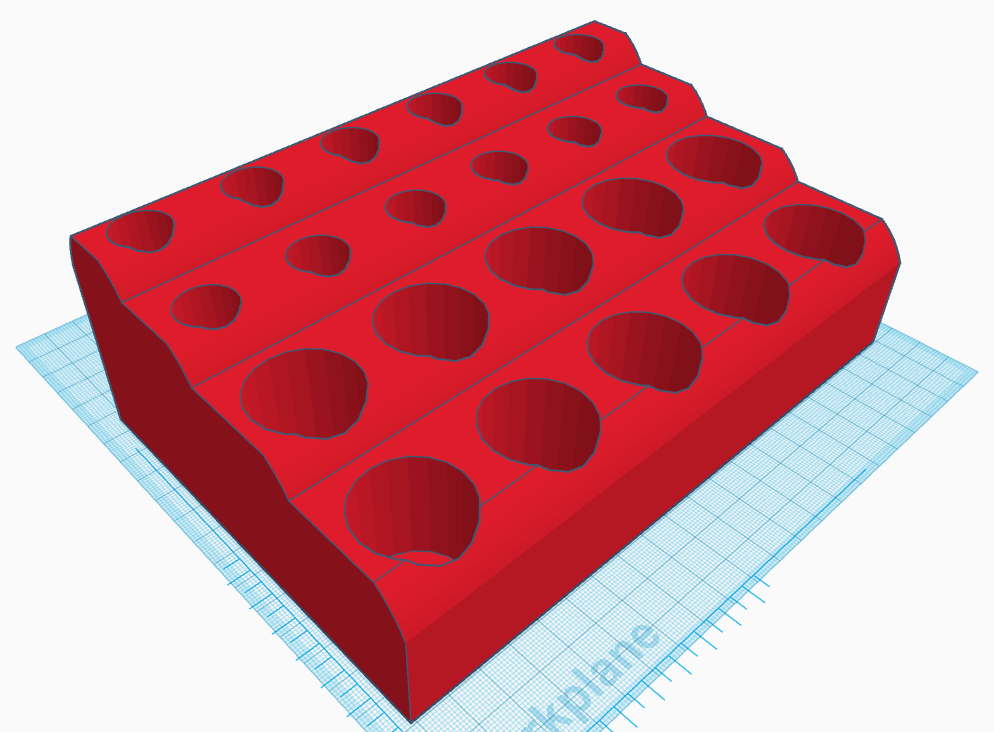 Staircase tube rack for 15mL and 50mL conical Falcon tubes by Jeffrey ...