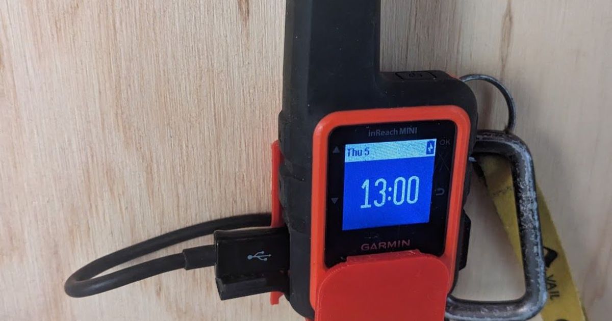 Garmin InReach Mini wall mounted charging holder by Coops | Download ...