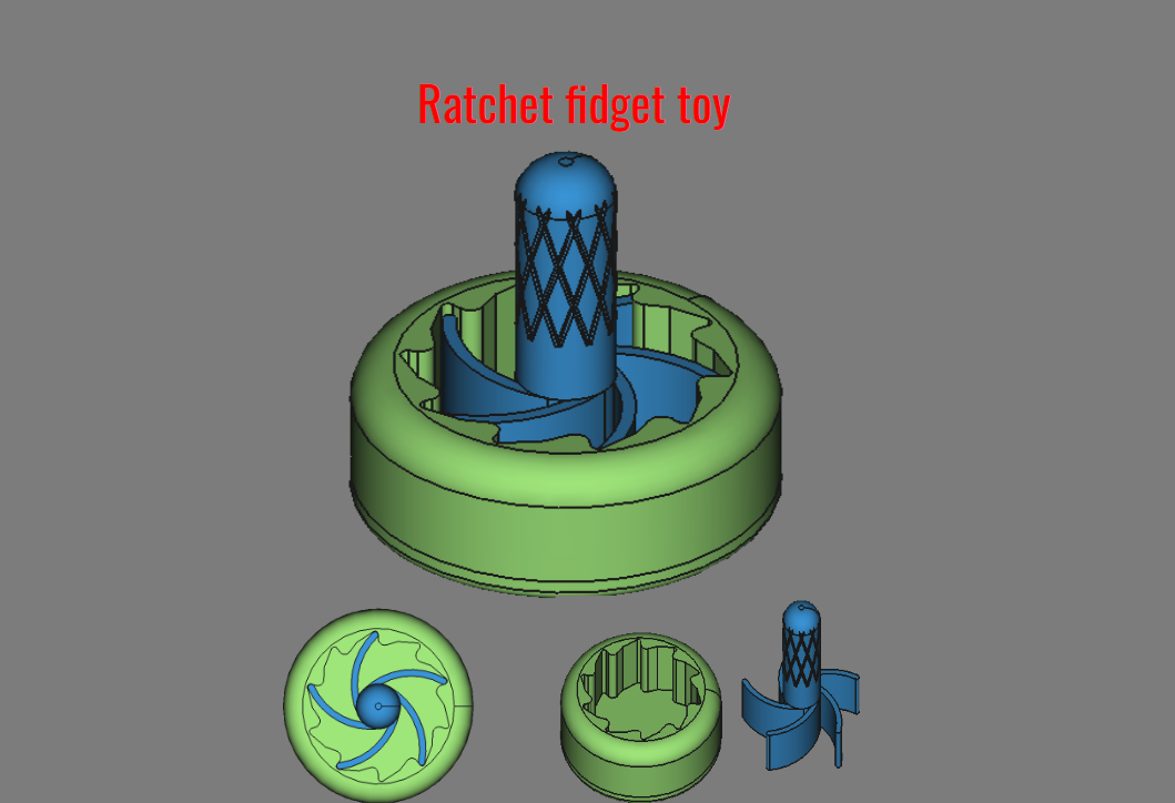 Ratchet fidget toy by ICant3DPrint | Download free STL model ...