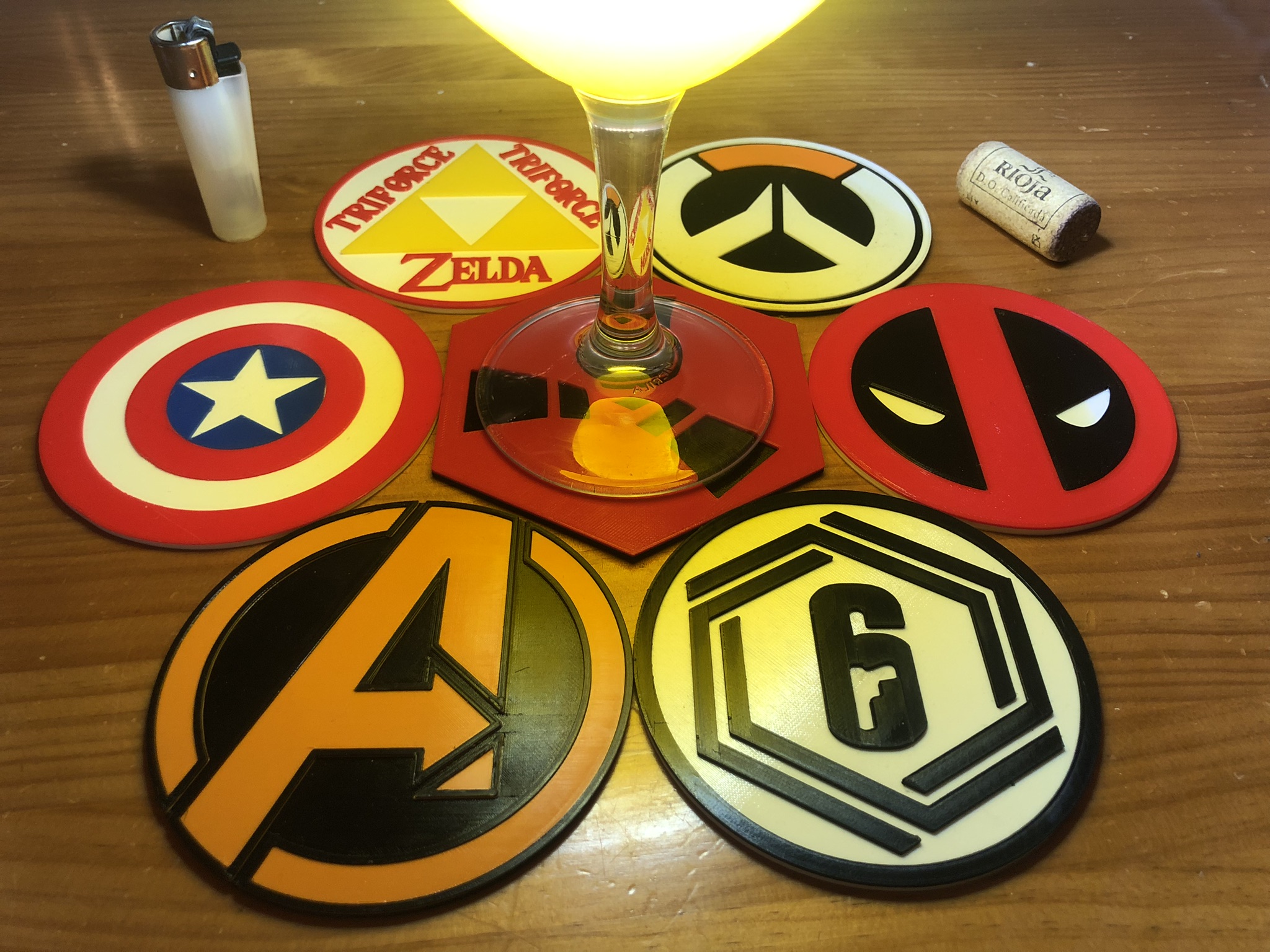 Diferent Cool Coasters by GamingCoasters | Download free STL model ...