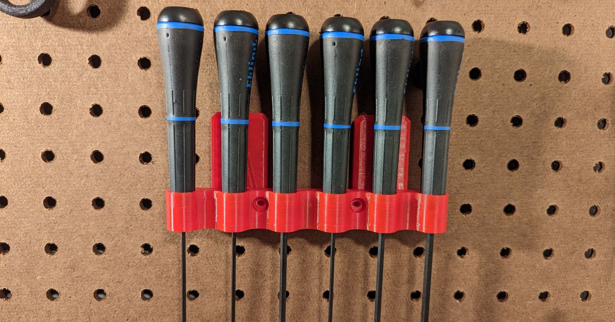 Sys Pegboard Mount - Eklind Hex Screw Driver by DrEasyChair | Download free STL model ...