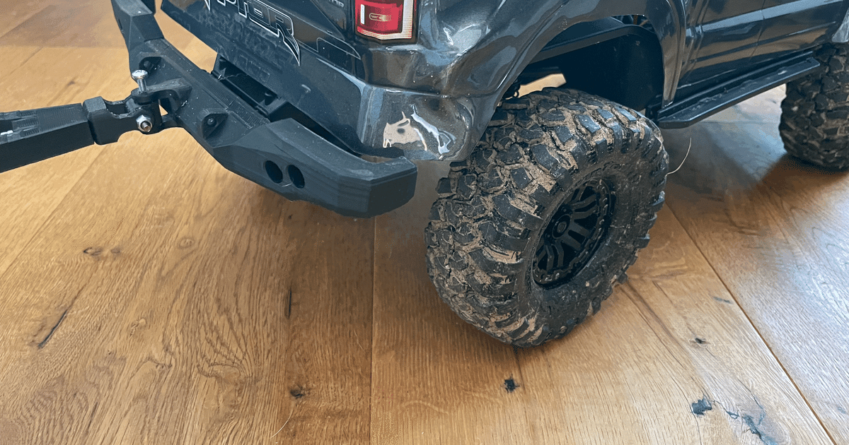 TRX4 rear bumper with a fixed tow hitch for the Offroad Horse Trailer ...