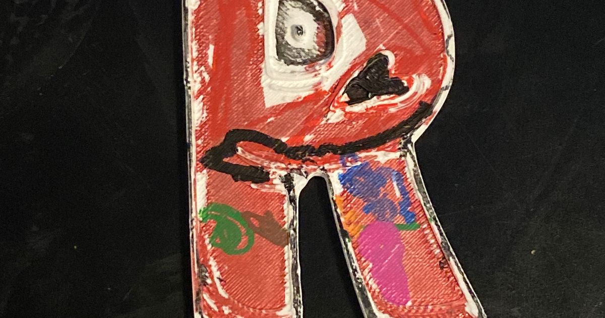 R from Alphabet Lore by TypQxQ | Download free STL model | Printables.com