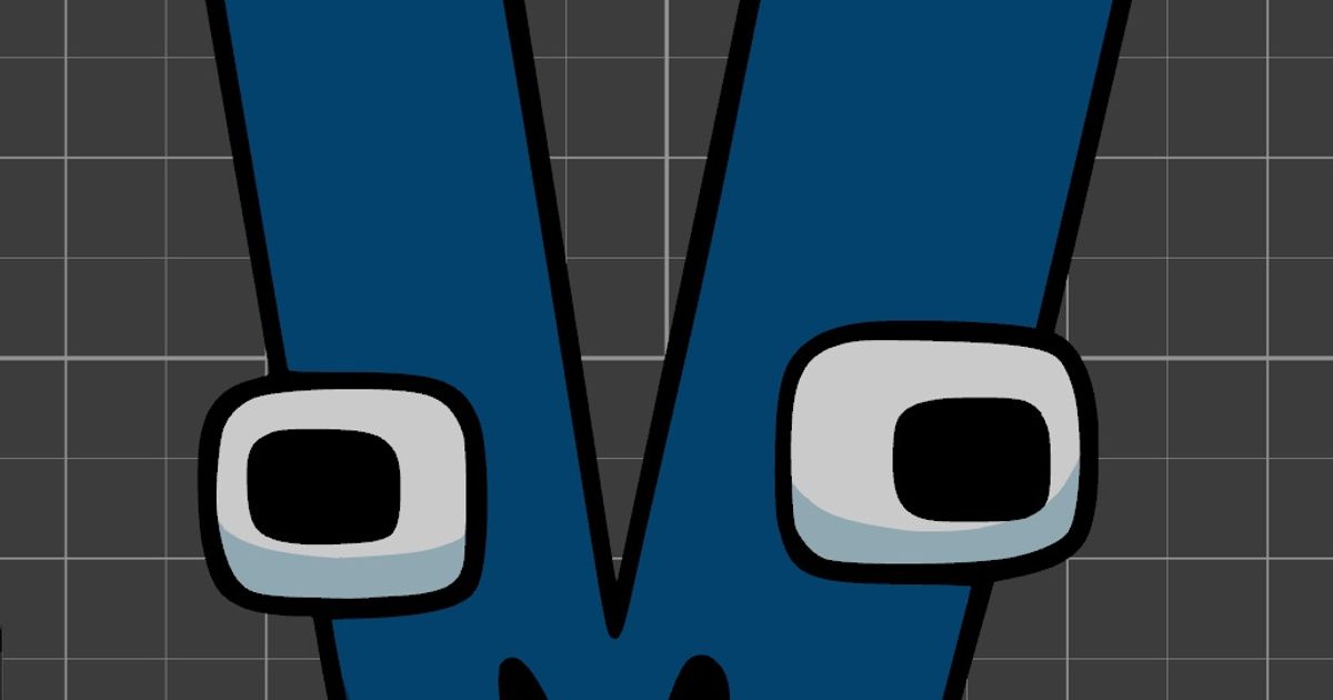 V from Alphabet Lore by TypQxQ | Download free STL model | Printables.com