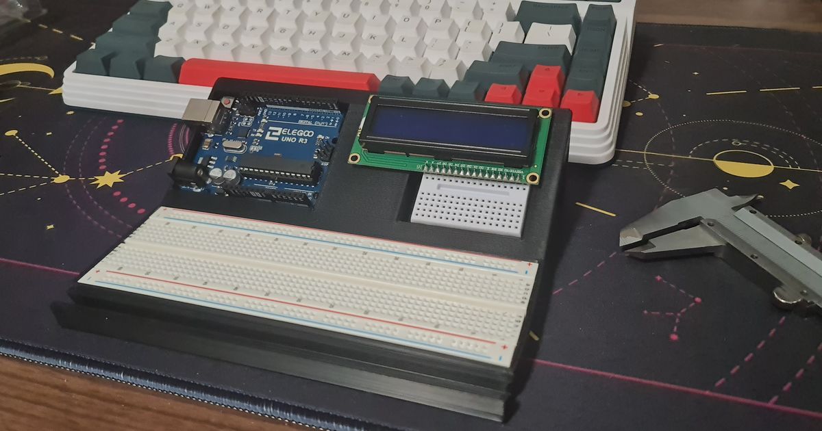 Arduino Uno R3 Test Stand Angled by Mean_Beanz | Download free STL ...