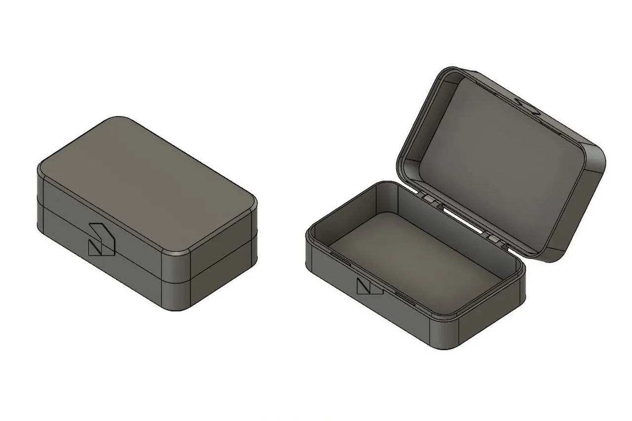 Small box with hinged lid by Vlado Turek | Download free STL model ...