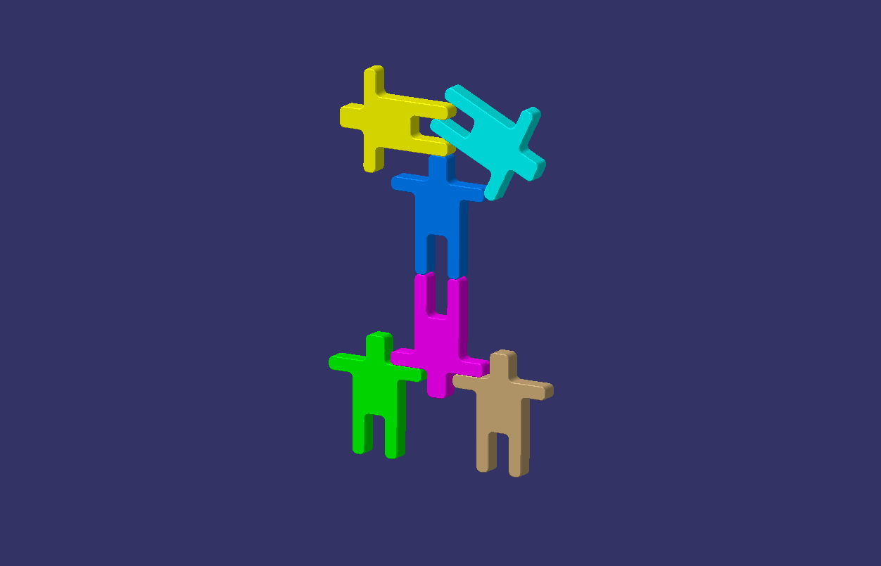 Stacking Acrobat Figurines Toy by nilson_fx | Download free STL model ...