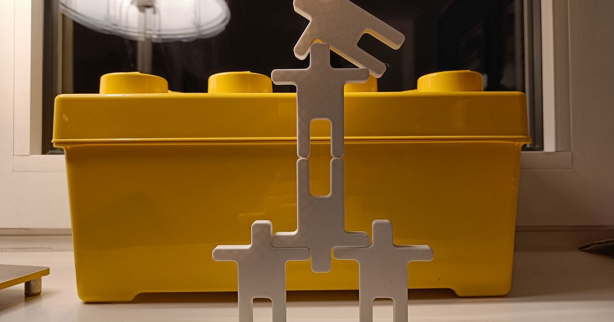 Stacking Acrobat Figurines Toy by nilson_fx | Download free STL model ...