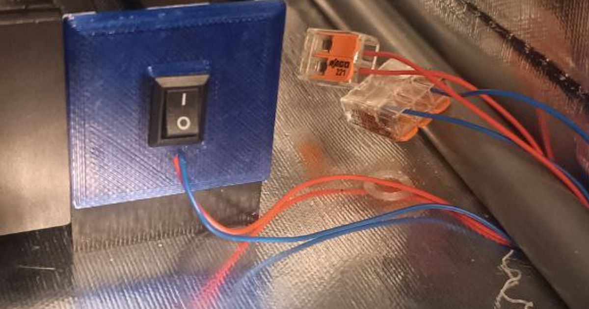 Ender 3v2 front switch plate for 10x15mm switch von petrus2999 ...