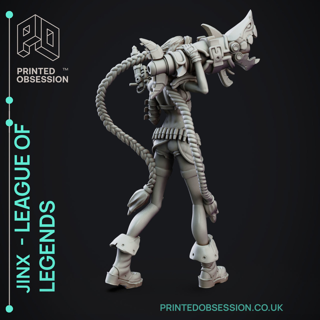 Jinx - League of Legends - 25cm Fanart Model by Printed Obsession ...