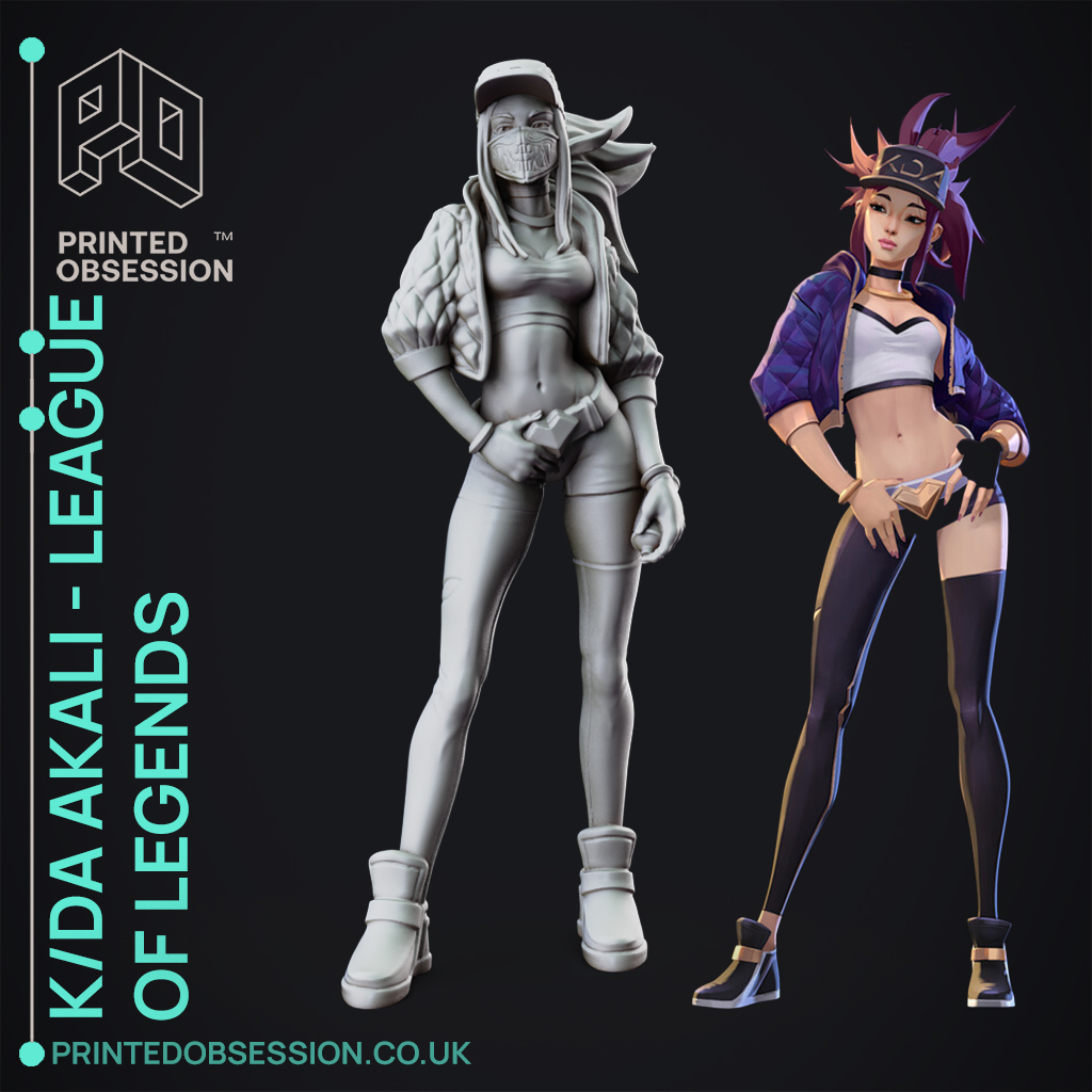 KDA Akali - League of Legends - 30 cm model. by Printed Obsession | Download free STL model ...