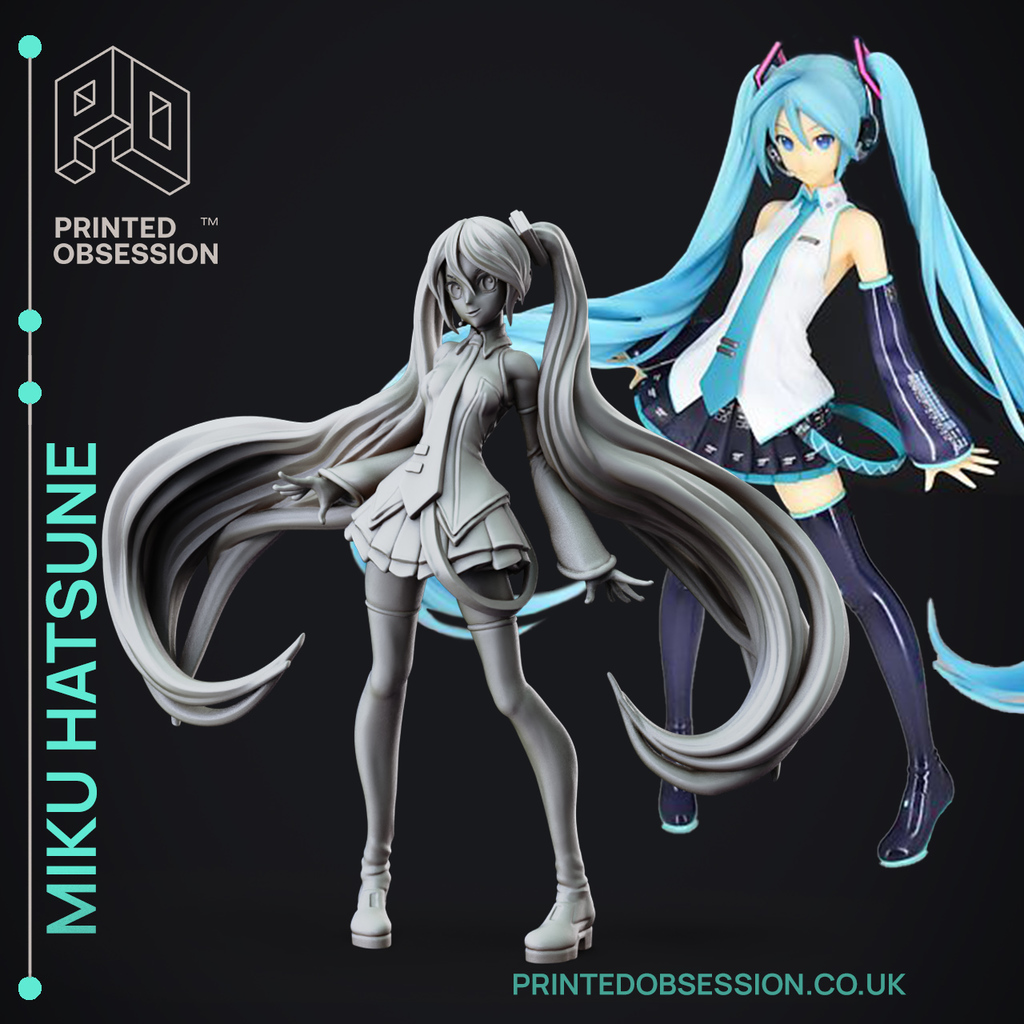 Miku Hatsune - Vocaloid - Anime Fanart Toy by Printed Obsession ...