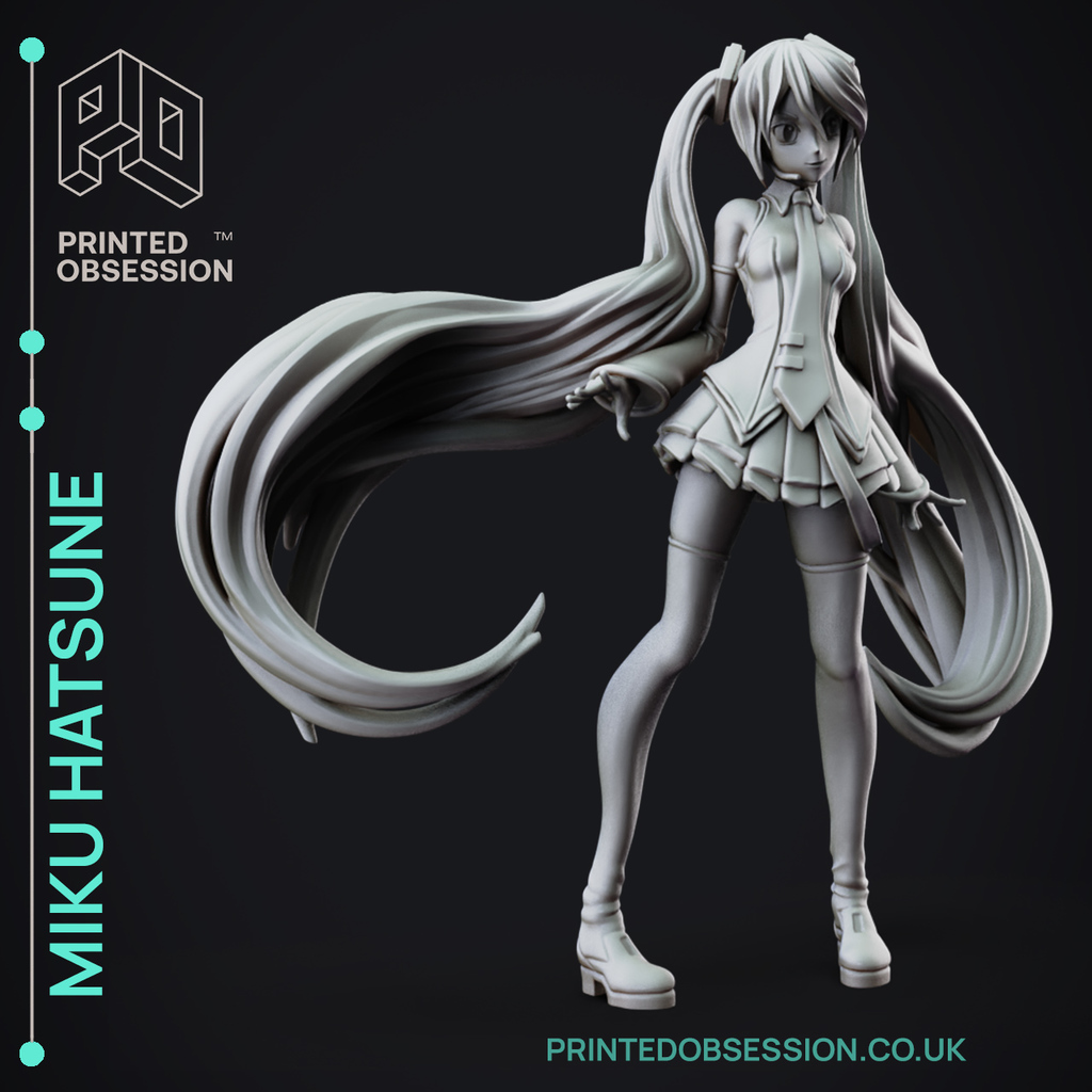 Miku Hatsune - Vocaloid - Anime Fanart Toy by Printed Obsession ...