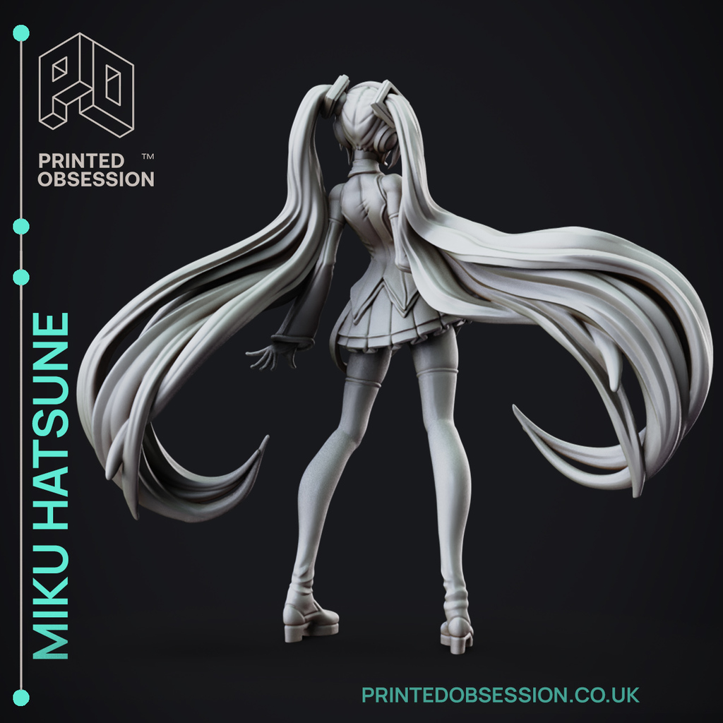 Miku Hatsune - Vocaloid - Anime Fanart Toy by Printed Obsession ...