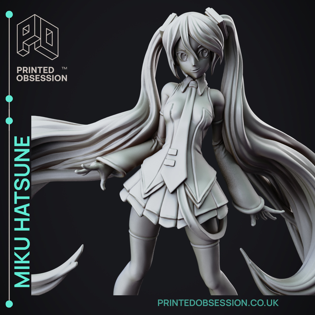 Miku Hatsune - Vocaloid - Anime Fanart Toy by Printed Obsession ...
