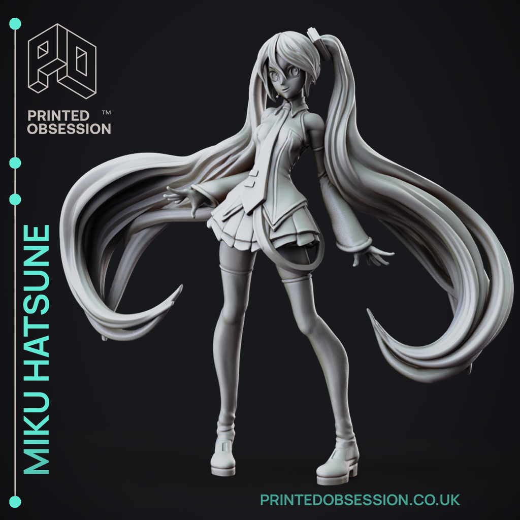 Miku Hatsune - Vocaloid - Anime Fanart Toy by Printed Obsession ...