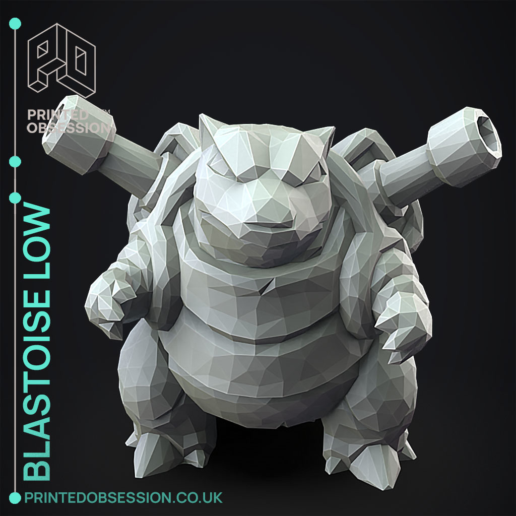 Blastoise Low Poly - Pokemon - Fan Art por Printed Obsession ...