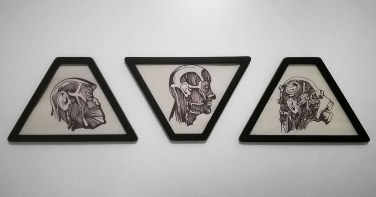 Triangular Photo Frame by Joppe | Download free STL model | Printables.com