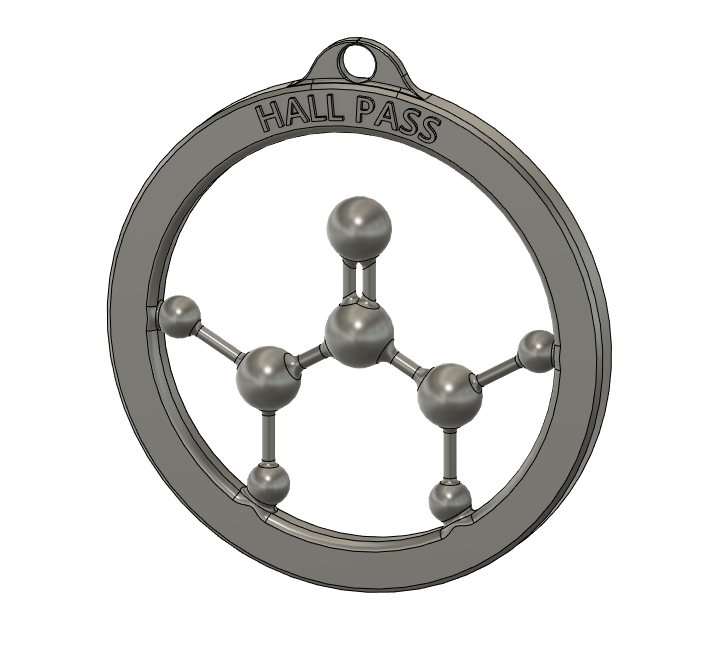 Chemistry Hall Pass by OneEyedOwl | Download free STL model ...
