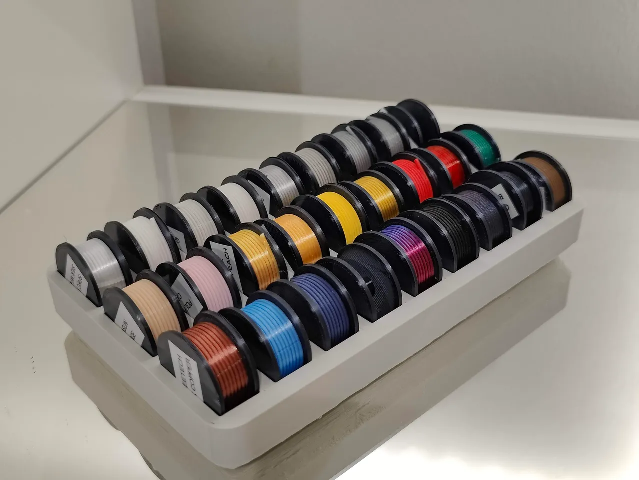 Mini Filament Spool Swatches Box by Samael_ | Download free STL model ...