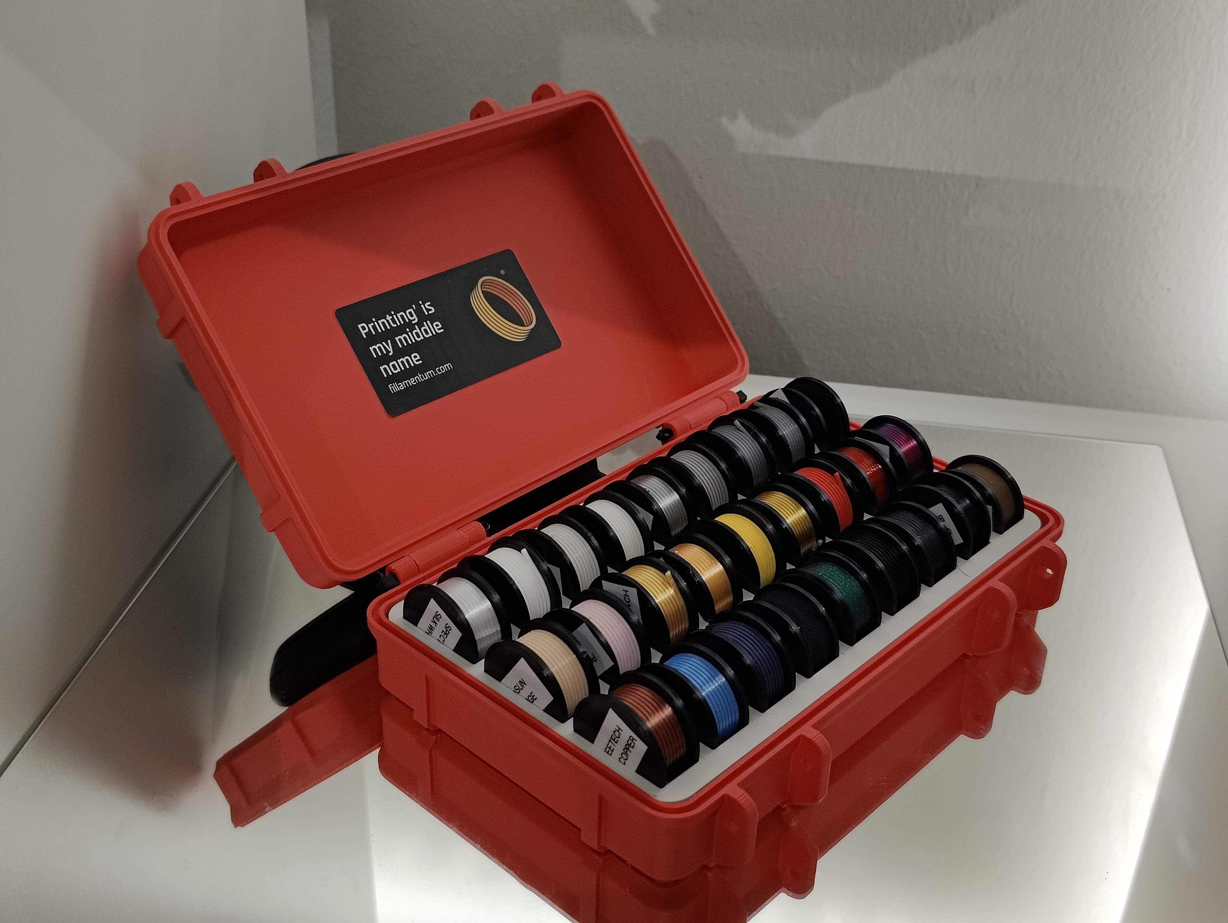 Mini Filament Spool Swatches Box by Samael_ | Download free STL model ...