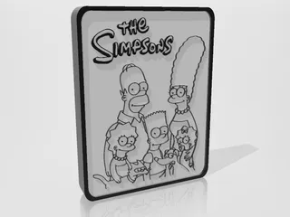 Logo The Simpsons ( Single extruder & MMU) by Printitou3D | Download ...